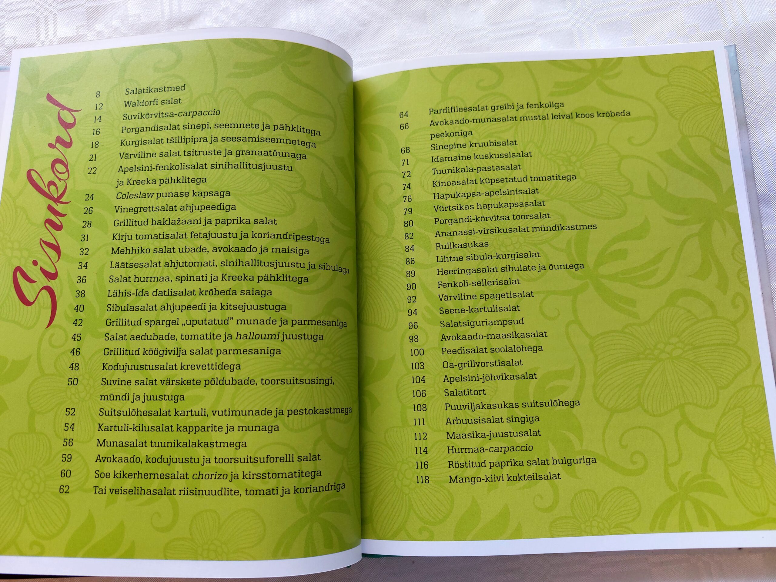 Väike salatiraamat. Tuuli Mathisen, Epp Mihkels. 2015 - Raamaturinglus ...