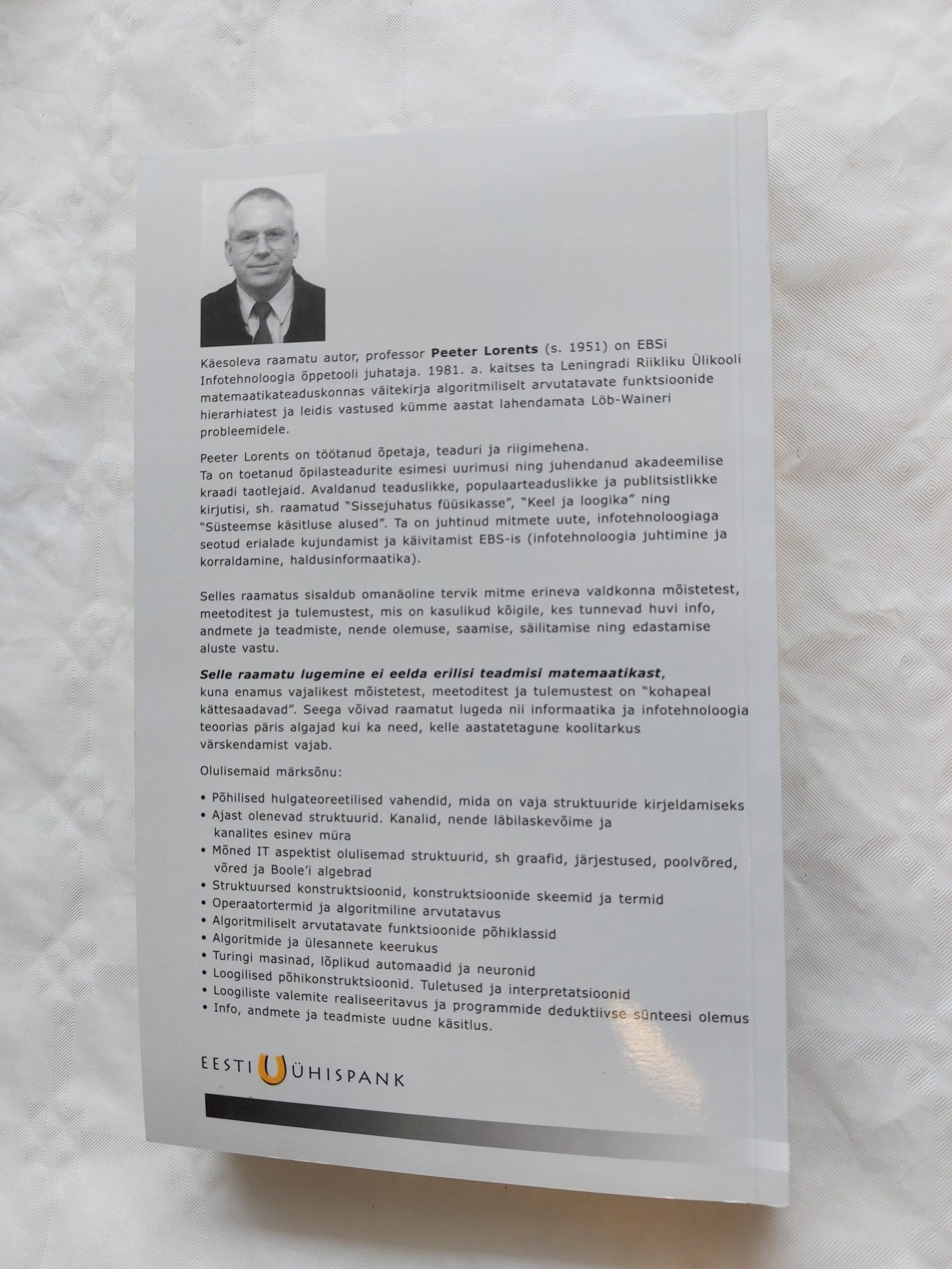 Informaatika teoreetilised alused. Peeter Lorents. 2001 ...