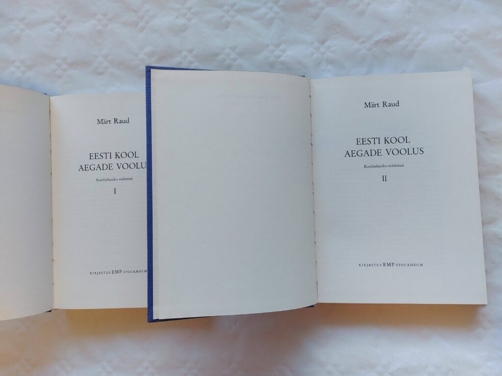 Eesti kool aegade voolus. I-II. osa. Märt Raud 1965 - Raamaturinglus ...
